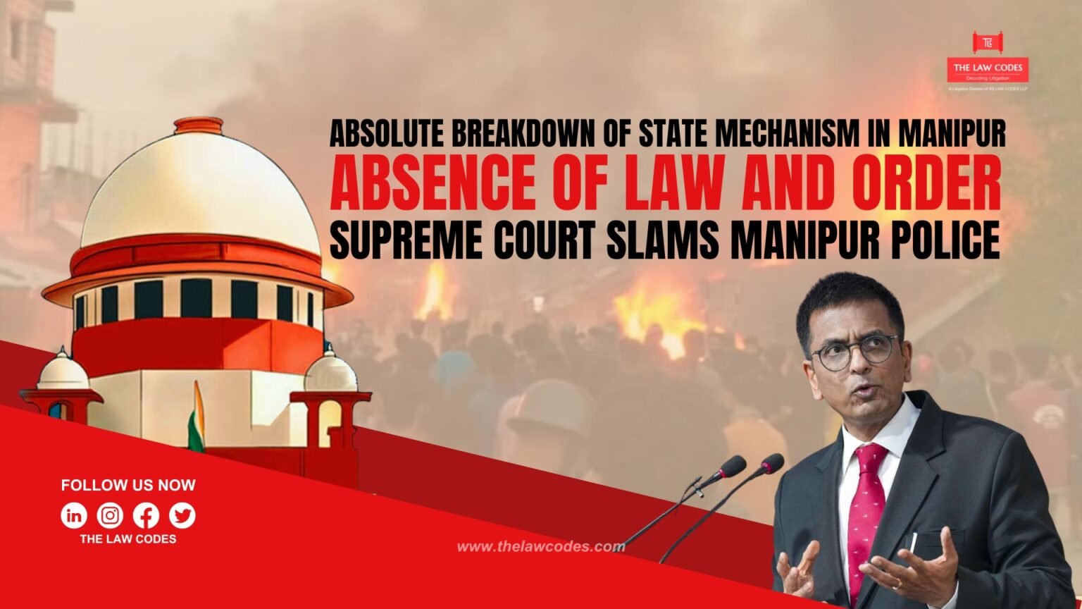 Absolute Breakdown Of State Mechanism In Manipur, Absence Of Law And ...